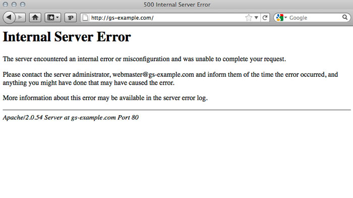  B PHP PHP 500 Internal Server Error